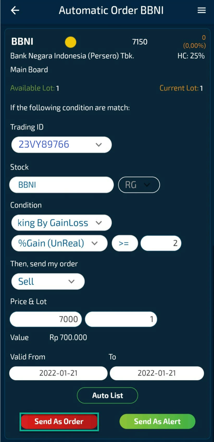 Cara Setting Automatic Order - HELP Bions