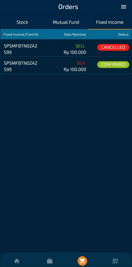 Order List Fixed Income - HELP Bions