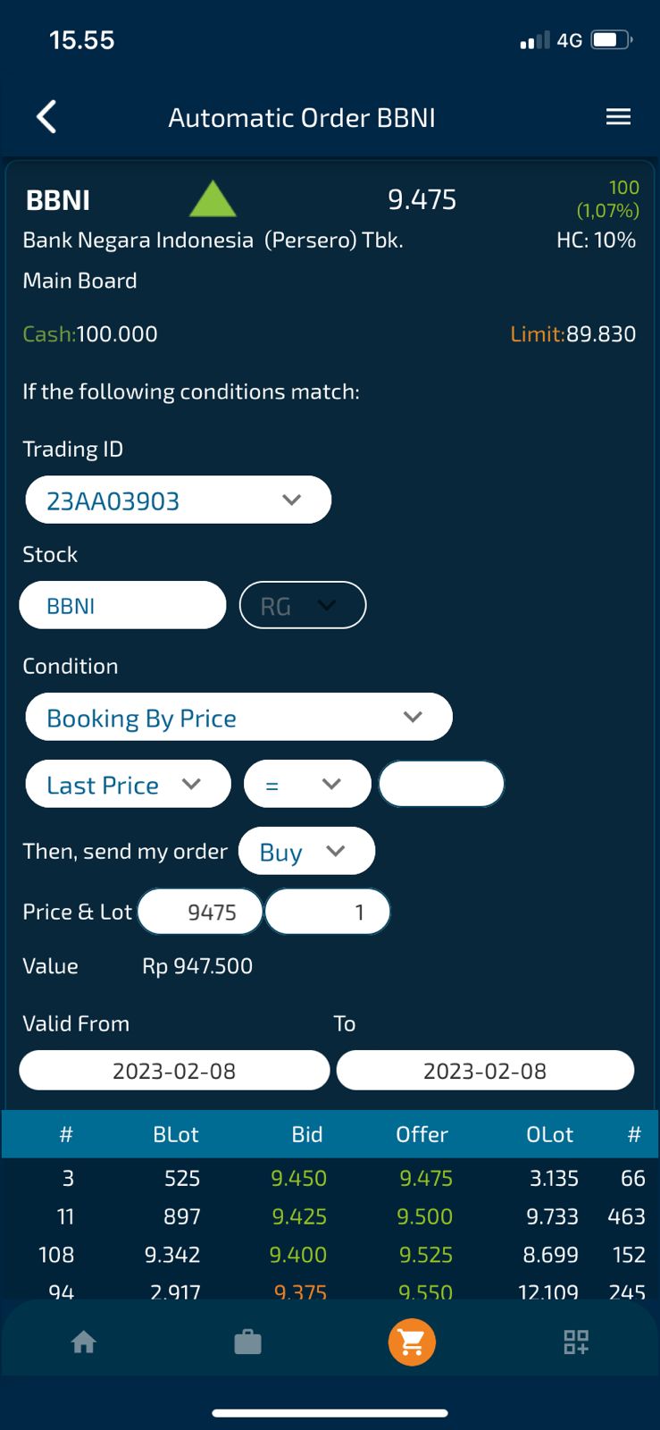 Cara Setting Automatic Order - HELP Bions