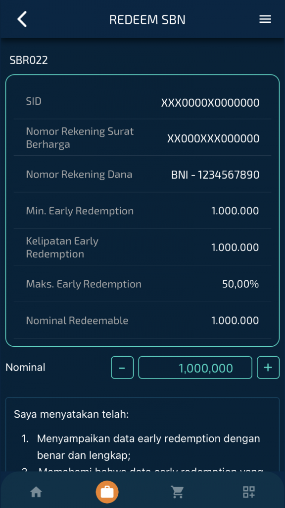 Early Redemption SBN - HELP Bions